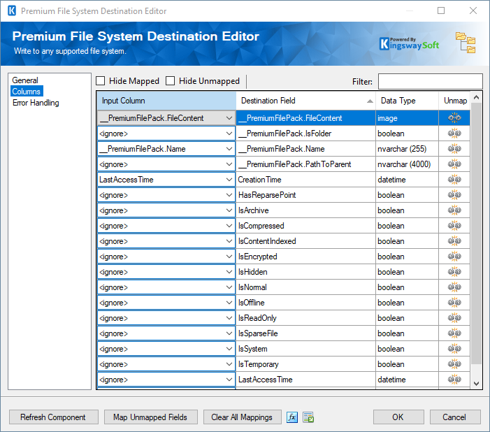 Help Manual - Premium File System Destination - KingswaySoft